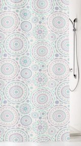 MANDALAY sprchový závěs 180x200cm, textilní kruhy (5188436305)