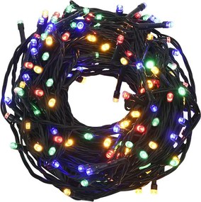 Světelný řetěz se 400 LED vícebarevný 40 m 8 světelných efektů 328827