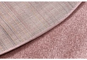 Dywany Luszczow Kusový koberec kulatý SOFTY Jednobarevný, růžový Rozměr koberce: 200 cm KRUH