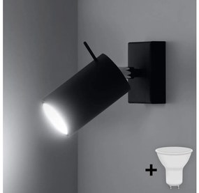 Brilagi Brilagi -  LED Nástěnné bodové svítidlo ASMUS 1xGU10/7W/230V černá BG0563