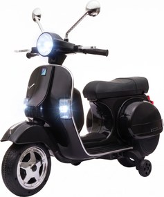 AIYAPLAY dětská elektrická Vespa PX150, Li-ion baterie, černá
