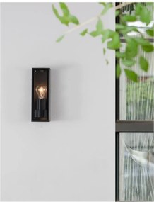 NV 9197701 Venkovní nástěnné svítidlo SORREN antracitový hliník a čiré sklo E27 1x12W 220-240V bez žárovky IP65 - NOVA LUCE