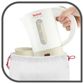 Bílá rychlovarná konvice 500 ml Travel'City KO120130 – Tefal