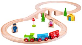 Bigjigs Rail Dřevěná vláčkodráha osmička