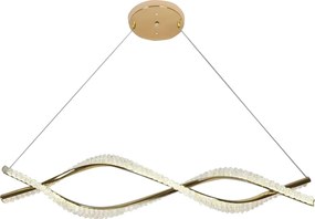 Toolight Toolight, LED závěsné svítidlo 95cm, 2800 lm, G033-CP, zlatá lesklá, OSW-06300
