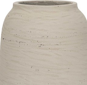 Stolní váza MONTI, sklolaminát, výška 34 cm, béžová