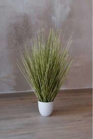 Umělá tráva v květináči JUNCO, plast, výška 80 cm, zelená