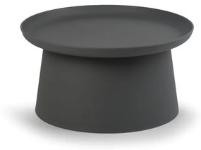 Plastový kávový stolek FUNGO, průměr 700 mm, šedý