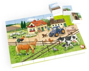 Dětské puzzle Hubelino Život na farmě