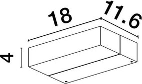 NV 9492570 Venkovní nástěnné svítidlo ZIRI antracitový hliník a čiré sklo LED 10W 3000K 220-240V 96st. IP65 - NOVA LUCE