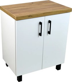 Comodo Koupelnová skříňka pod deskové umyvadlo ROSO W 60-HD - bílá/zlatý dub