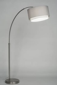 Stojací designová oblouková lampa Soffito Taupe Yersey