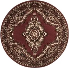 TRHÁK: Kusový koberec TEHERAN T-102 brown kruh, 190x190 (průměr) kruh, hnedá, chodba / predsieň, Alfa Carpets