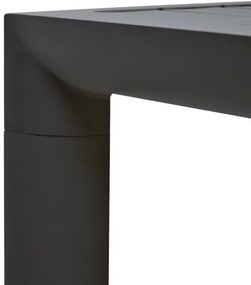 Šedý kovový zahradní jídelní stůl Kave Home Culip 220 x 100 cm