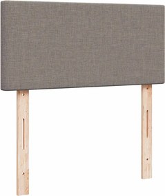 Box spring postel s matrací taupe 100 x 200 cm textil 3287364