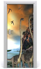 Samolepící fototapeta na dveře Dinozaury 75x205 cm