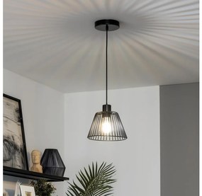 Brilagi - LED Lustr na lanku CERIA WIRE 1xE27/40W/230V pr. 21 cm černá