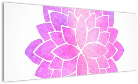 Obraz: růžová mandala (100x40cm)