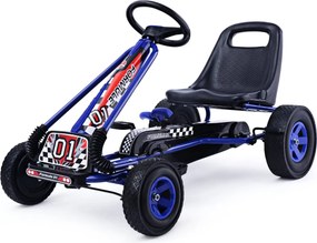 Costway Pedal Gokart Racing Dětské auto pedál vozidla Cart Seat Gocart