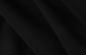 Černá sametová rohová pohovka do "U" Cosmopolitan Design Chicago 364 cm