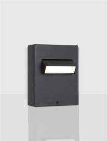 NV 9020925 Venkovní sloupkové svítidlo ZELDA černý hliník a akrylový difuzor proti oslnění LED 6W 3000K 100-240V IP65 - NOVA LUCE