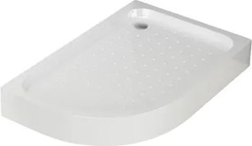 LOR 100x80 Pravá Sprchová vanička asymetrická, akrylát