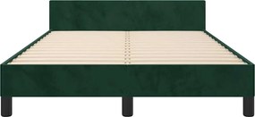 Rám postele bez matrace tmavě zelená 120 x 200 cm samet 3125687