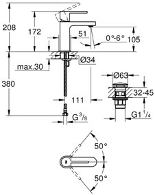 GROHE 33163003 - Umyvadlová baterie PLUS 172 mm lesklý chrom
