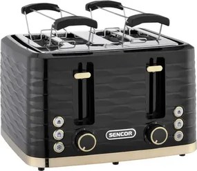 SENCOR STS 7551BK-EUE3 černá / Topinkovač / 1600W / 4 sloty