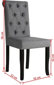 Jídelní židle Flora z masivního dřeva - 2 ks | tmavě šedé