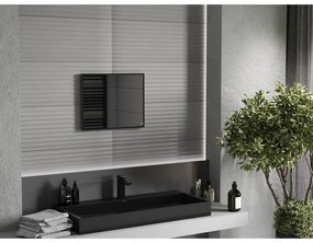 Mexen Loft, obdélníkové koupelnové zrcadlo 50 x 40 cm, barva rámu černá matná, 9852-050-040-000-70