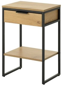 Designový odkládací stolek Valenzuela 40 cm vzor dub