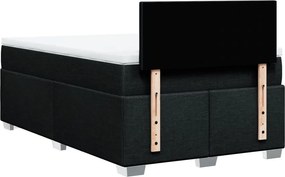 Box spring postel s matrací černá 120x190 cm textil 3285822