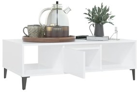 Konferenční stolek bílý 103,5 x 60 x 35 cm dřevotříska - Default Title