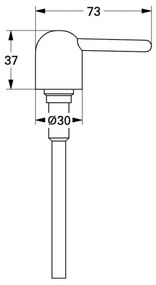 GROHE 40212000 - Náhradní pumpička ATRIO lesklý chrom
