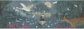 DJECO Panoramatické puzzle Óda na Měsíc / 1000 dílků / 97 x 33 cm
