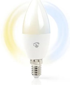 Smart LED žárovka E14 4.5W bílá NEDIS WIFILW13WTE14 WiFi Tuya