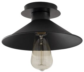 Černé stropní svítidlo s kovovým stínidlem ø 24 cm Berceste – Opviq lights