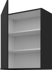 ARIA cc | horní skříňka 60 G-72 1F policová | 60 cm | ANTI FINGERPRINT povrch | černá