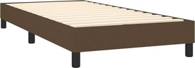 Box spring postel s matrací tmavě hnědá 90x190 cm textil 3140340