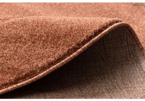 koberec kulatý SOFTY Jednotný, Jednobarevný, terakota velikost kruh 150 cm | krásné koberce cz