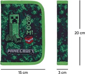 BAAGL Školní penál jednopatrový Minecraft Boom