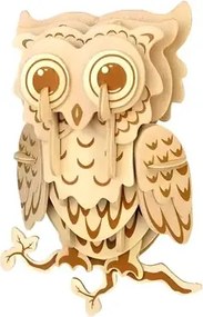 WOODCRAFT Dřevěné 3D puzzle Sovička / od 6 let