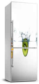 Wallmuralia Nálepka na ledničku fototapeta Ovoce pod vodou 60x180 cm