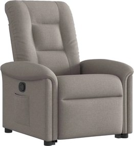 Zvedací polohovací křeslo taupe textil 3303261