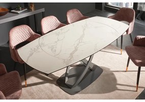 Massive home | Jídelní stůl INCEPTION WHITE 130-190 CM keramika rozkládací