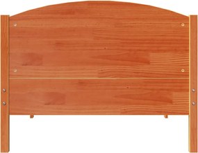 Postel bez matrace voskově hnědá 100 x 200 cm masivní borovice 3306983