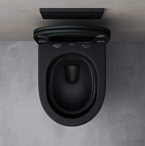 design závěsný klozet DOPORRO DZ108 - WC BLACK - soft close