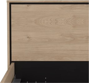 Dvoulůžková postel bez roštu v přírodní barvě 160x200 cm Ry – Tvilum
