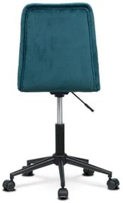 Autronic Kancelářská židle Kancelářská židle dětská, potah modrá sametová látka, výškově nastavitelná (KA-T901 BLUE4)